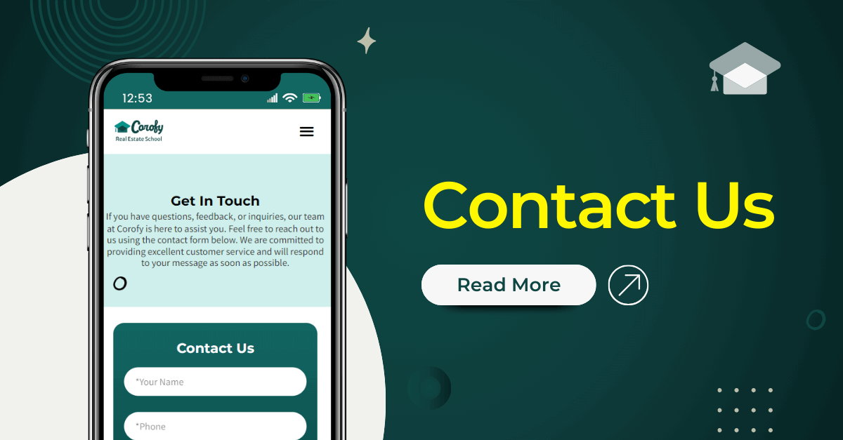 Need Help? Contact Us at Corofy Real Estate School